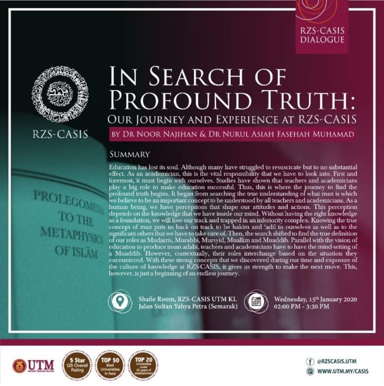 In Search of Profound Truth: Journey & Experience at Rzs-Casis ...