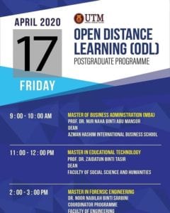 Open Distance Learning (ODL) Postgraduate Programme – Calendar & Events