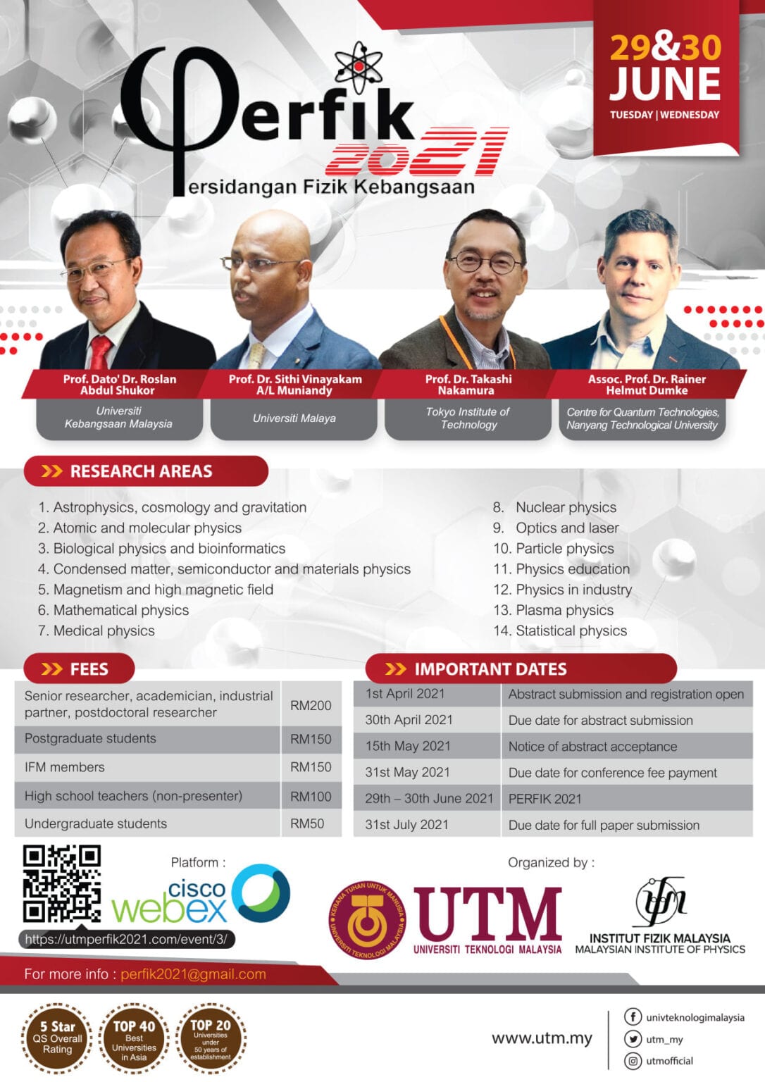 Persidangan Fizik Kebangsaan (PERFIK) 2021 – Calendar & Events