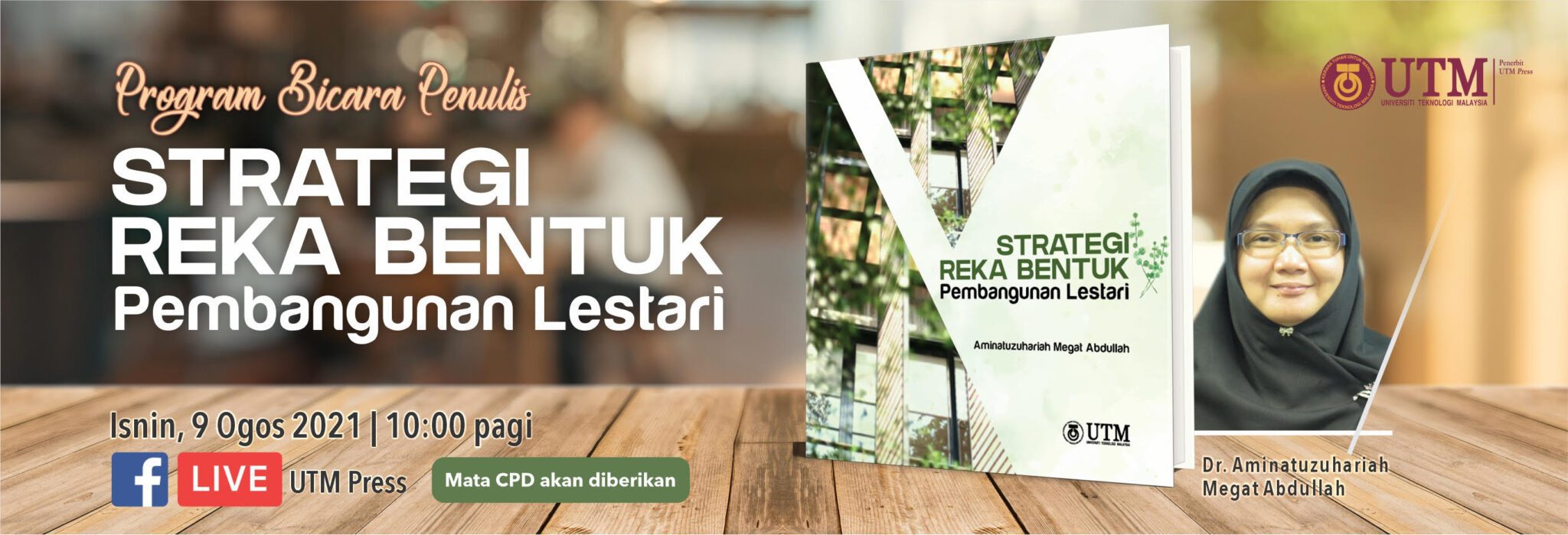 Program Bicara Penulis – Strategi Reka Bentuk Pembangunan Lestari – Calendar & Events