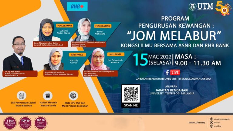 Program Pengurusan Kewangan : Jom Melabur – Kongsi Ilmu Bersama ASNB Dan RHB Bank – Calendar ...