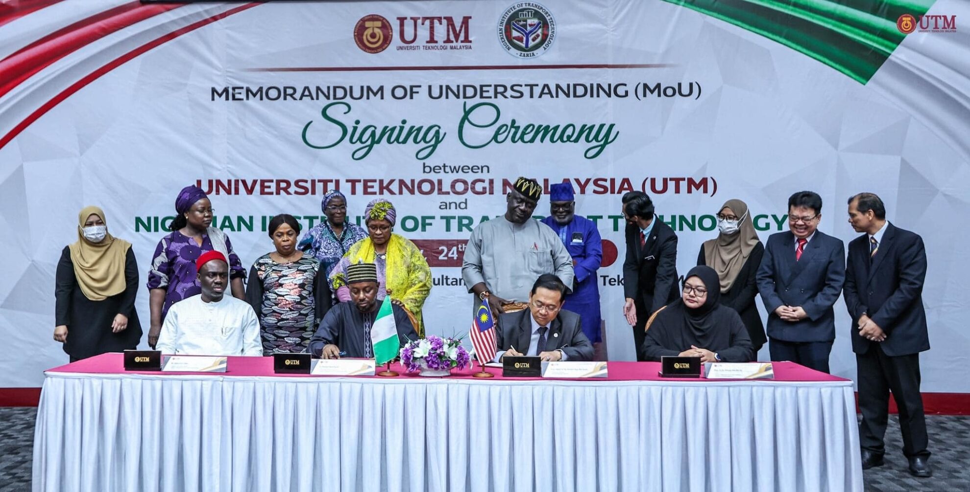 MOU Signing Ceremony Between UTM And Nigerian Institute Of Transport ...