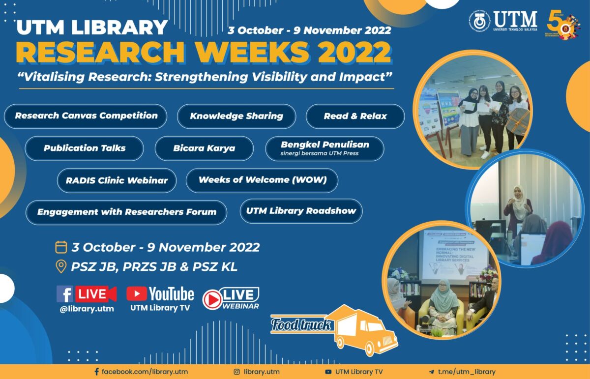 UTM Library Research Weeks 2022 – Calendar & Events