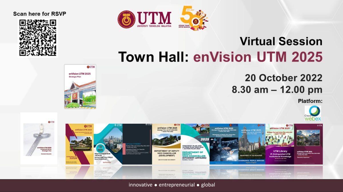 Program Town Hall enVision UTM 2025 : Pelan Tindakan 2023 – Calendar ...