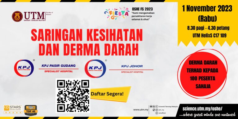 Fiesta OSHE FS 2023 : Saringan Kesihatan dan Derma Darah (KPJ Pasir ...