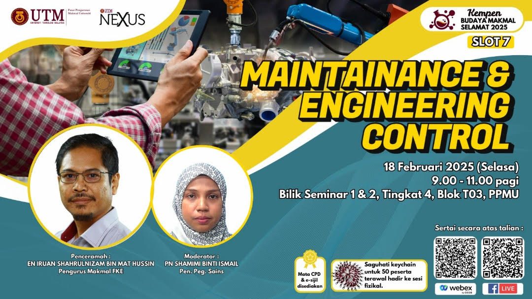 Kempen Budaya Makmal Selamat 2025 : Maintenance & Engineering Control – Calendar & Events