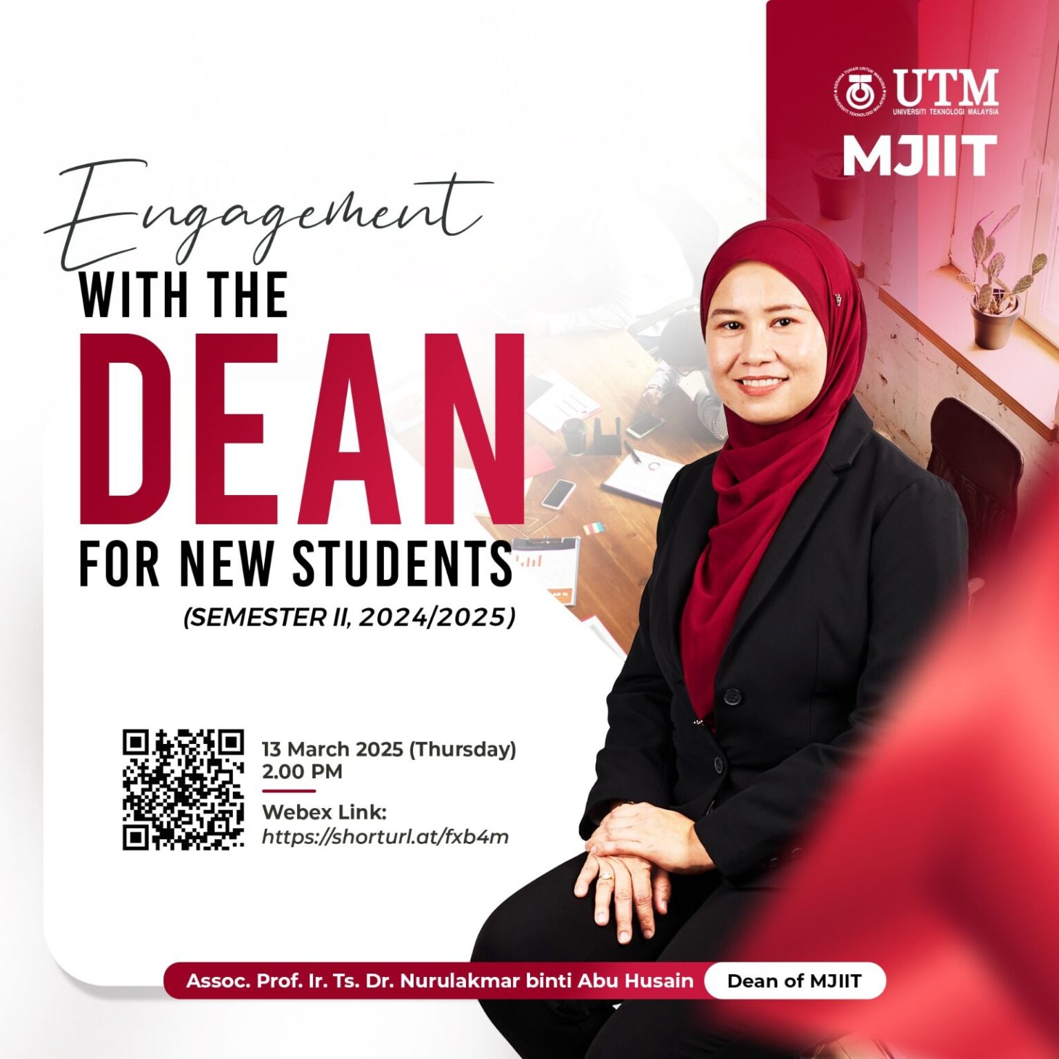 Engagement with the Dean MJIIT – Calendar & Events